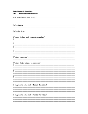 V22 Econ Mod 1 Exam Review Guide - V22 Economics: Module 1 Exam Review ...