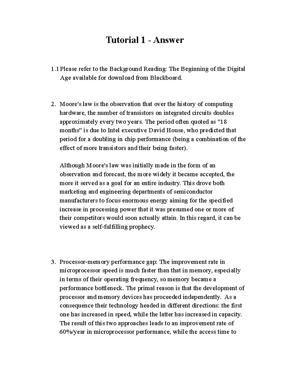 Answer T1 CS2115 - Tutorial 1 - Answer 1 refer to the Background ...