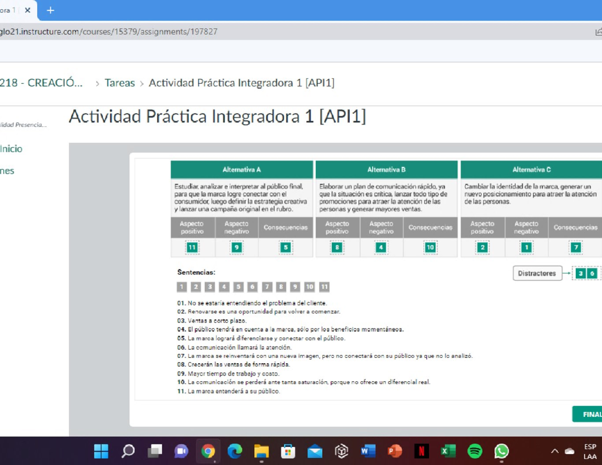 API 1 - API 1 100% espero les sirva - Creación Publicitaria I - Studocu