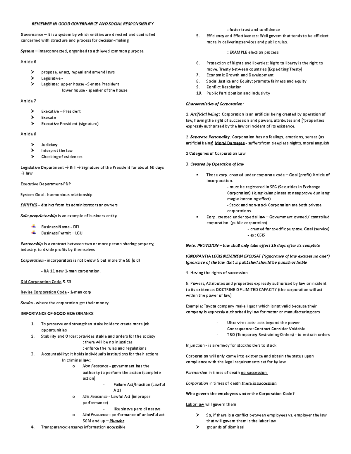 Reviewer IN GOOD Governance AND Social Responsibility - REVIEWER IN ...