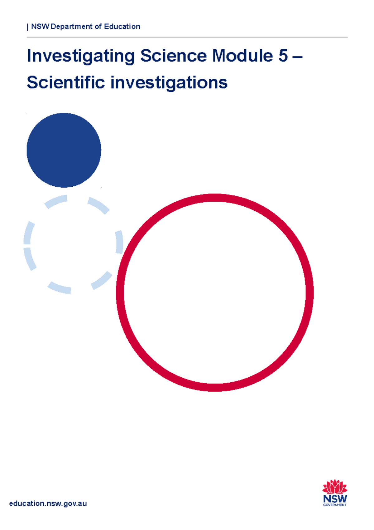 Investigating Science Module 5 guide - | NSW Department of Education ...