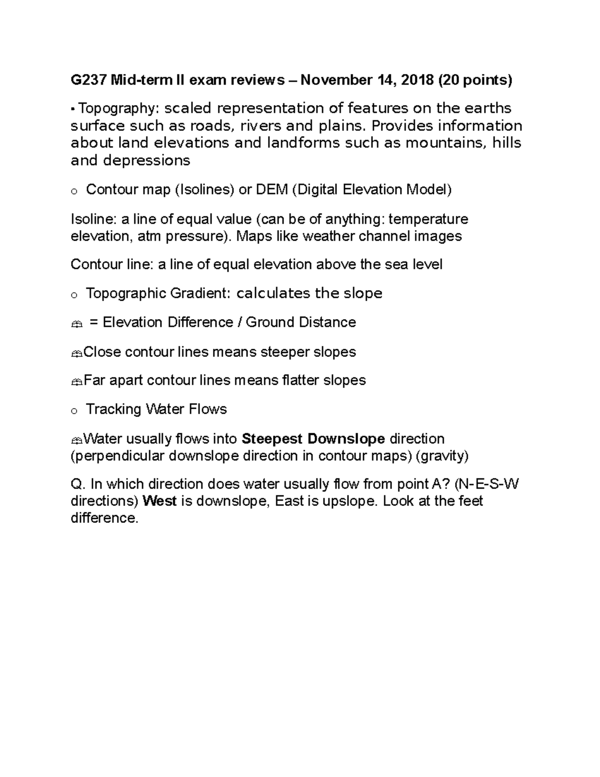 Midterm - review - Warning: TT: more functions defined than expected G237 Mid-term II exam ...