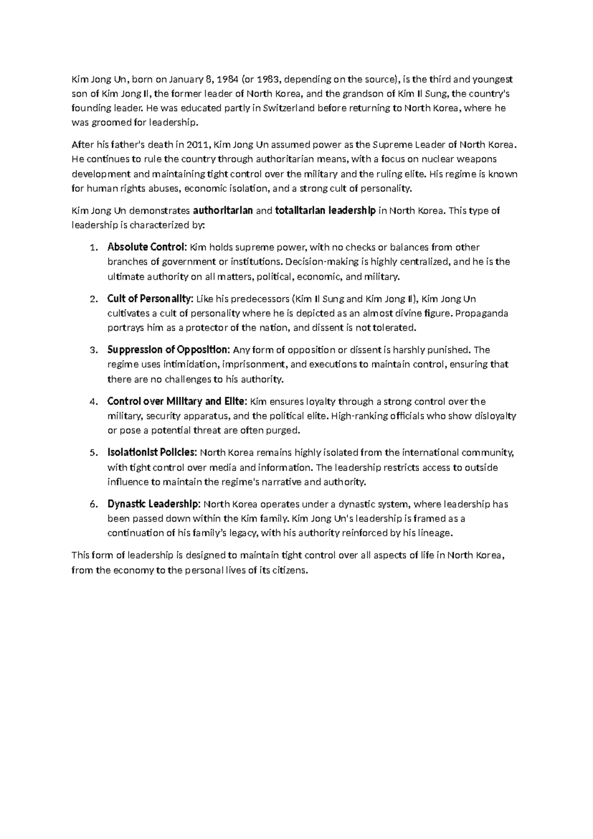 Kim Jong Un - FCL - Kim Jong Un - Kim Jong Un, born on January 8, 1984 ...