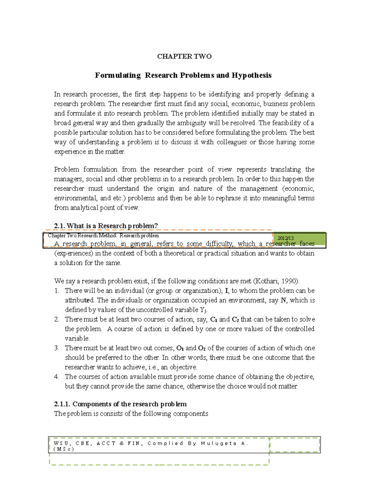 Overview of research methodology - Chapter Two Research Method ...