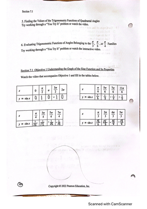 Homework notes 4.1 - MAT 125 - Studocu