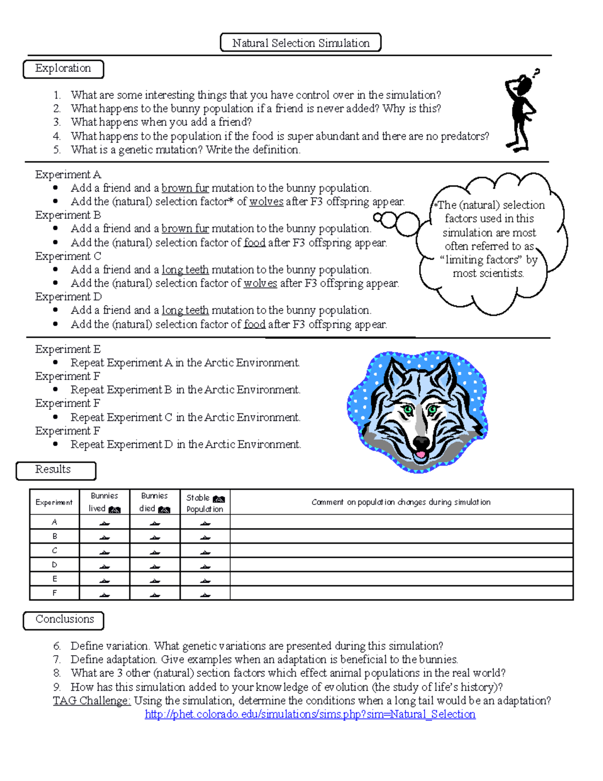 Natural Selection Simulation - Natural Selection Simulation Exploration ...