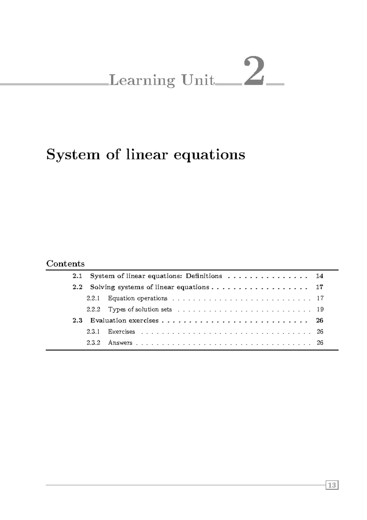 DSC2605 SG 4 E 2020 LU2 SYST OF Linear EQ - System of linear equations - Learning Unit 2 System ...