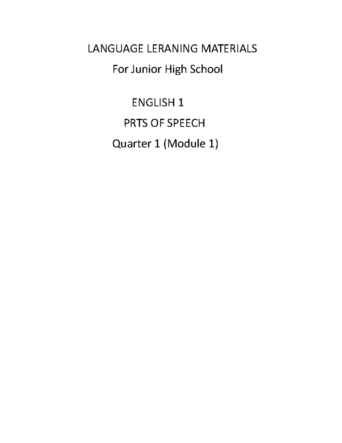 Language Leraning Materials LANGUAGE LERANING MATERIALS For Junior language-leraning-materials-language-leraning-materials-for-junior