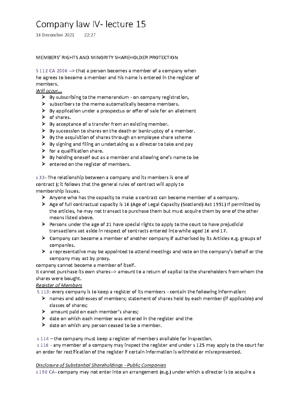 company 5 notes - Studocu