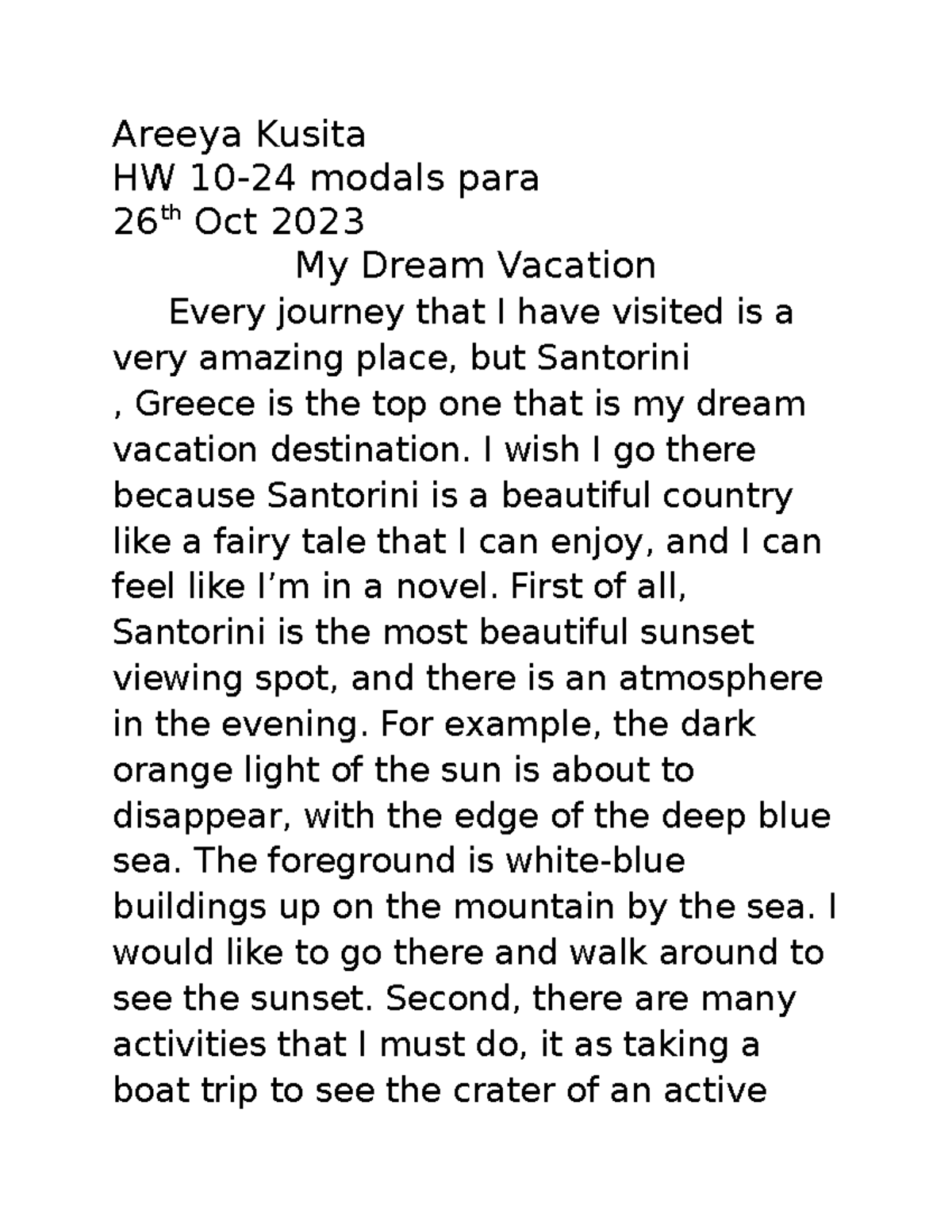 Areeya Kusita My Dream Vacation - Areeya Kusita HW 10-24 modals para 26 ...