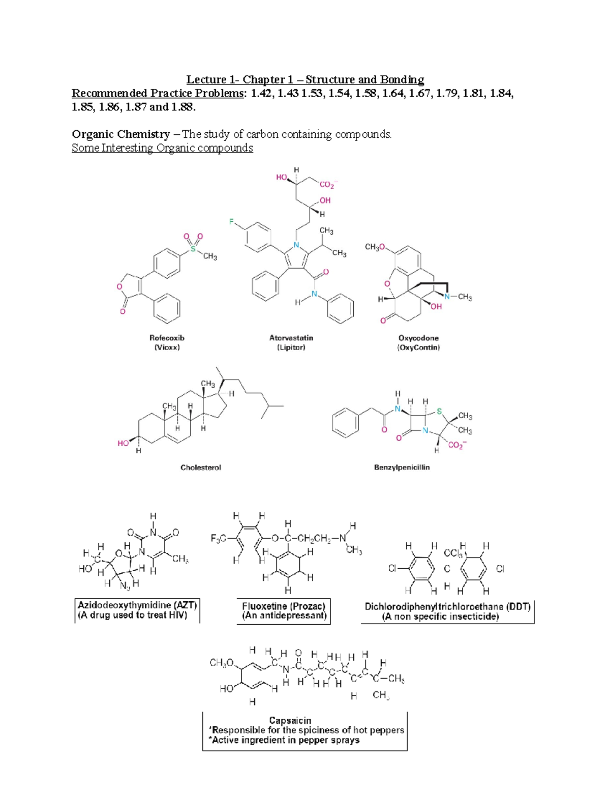 Lecture 1 - Chapter 1- Structure and Bonding - Lecture 1- Chapter 1 – Structure and Bonding ...