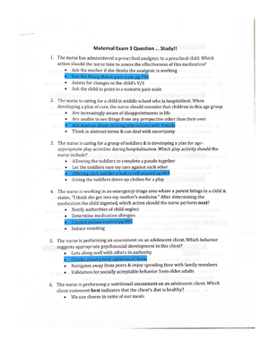 NUR 254 Exam 1 Review Content - Unit 1 Antepartum ( 12-14 Questions ...