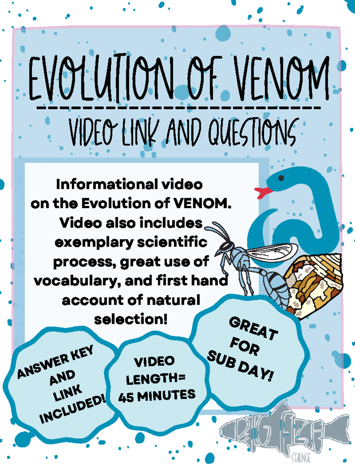 Evolutionof Venom You Tube Videowith Questions Evolution Videowith ...