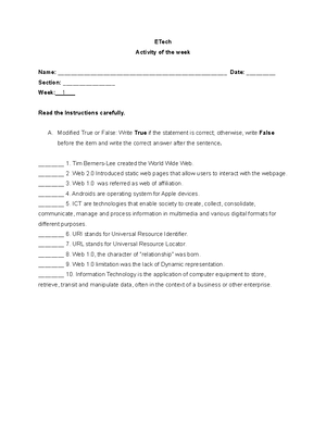 Empowerment Technologies Module 1 - Empowerment Technologies QUARTER 2 ...