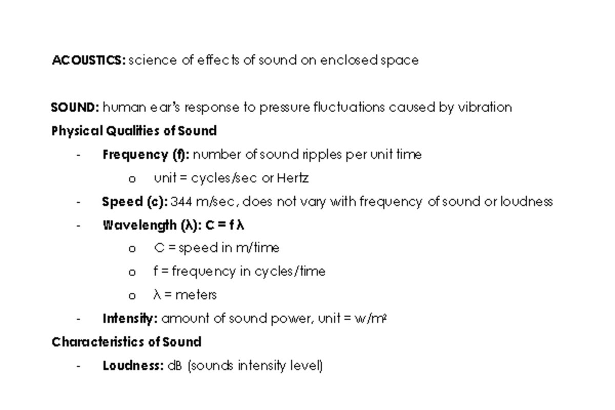 Acoustics - acoustic materials - ACOUSTICS: science of effects of sound ...