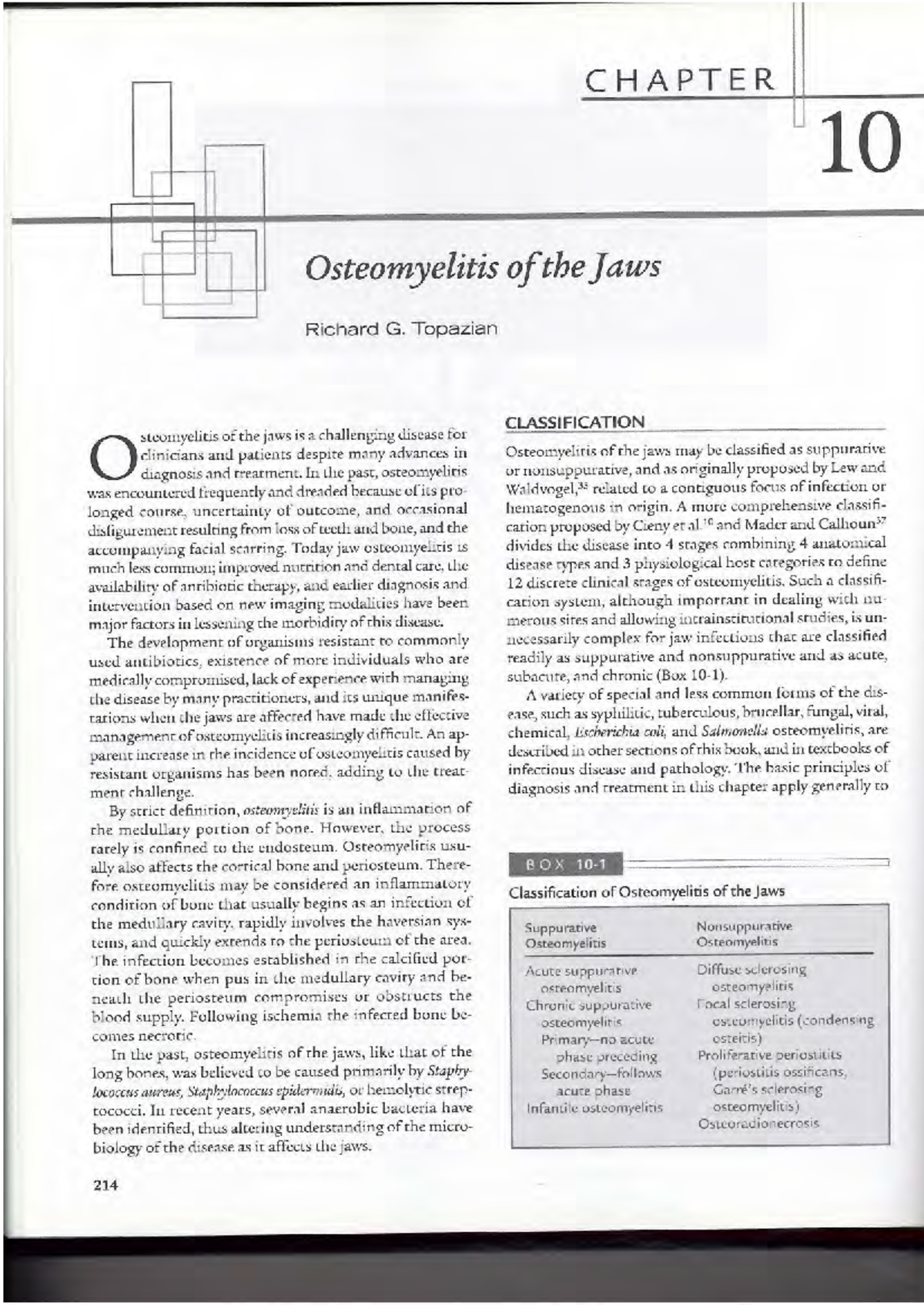 04 Van Merkesteyn - Topazian - Osteomyelitis of the jaws 2002 - Honours ...