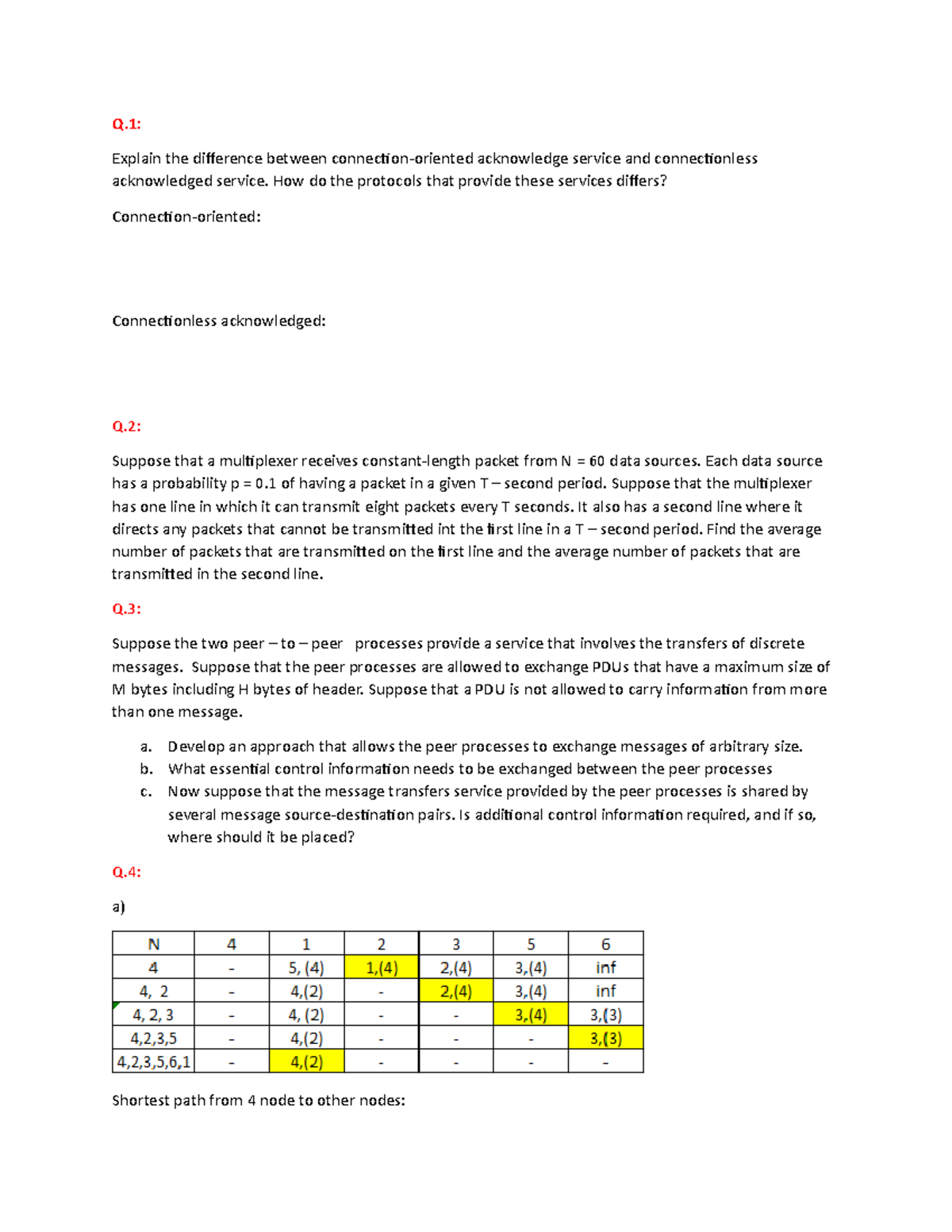 Asd - asasdasqwe qw asd qwe asd qwe asd - Q: Explain the difference between connection-oriented ...