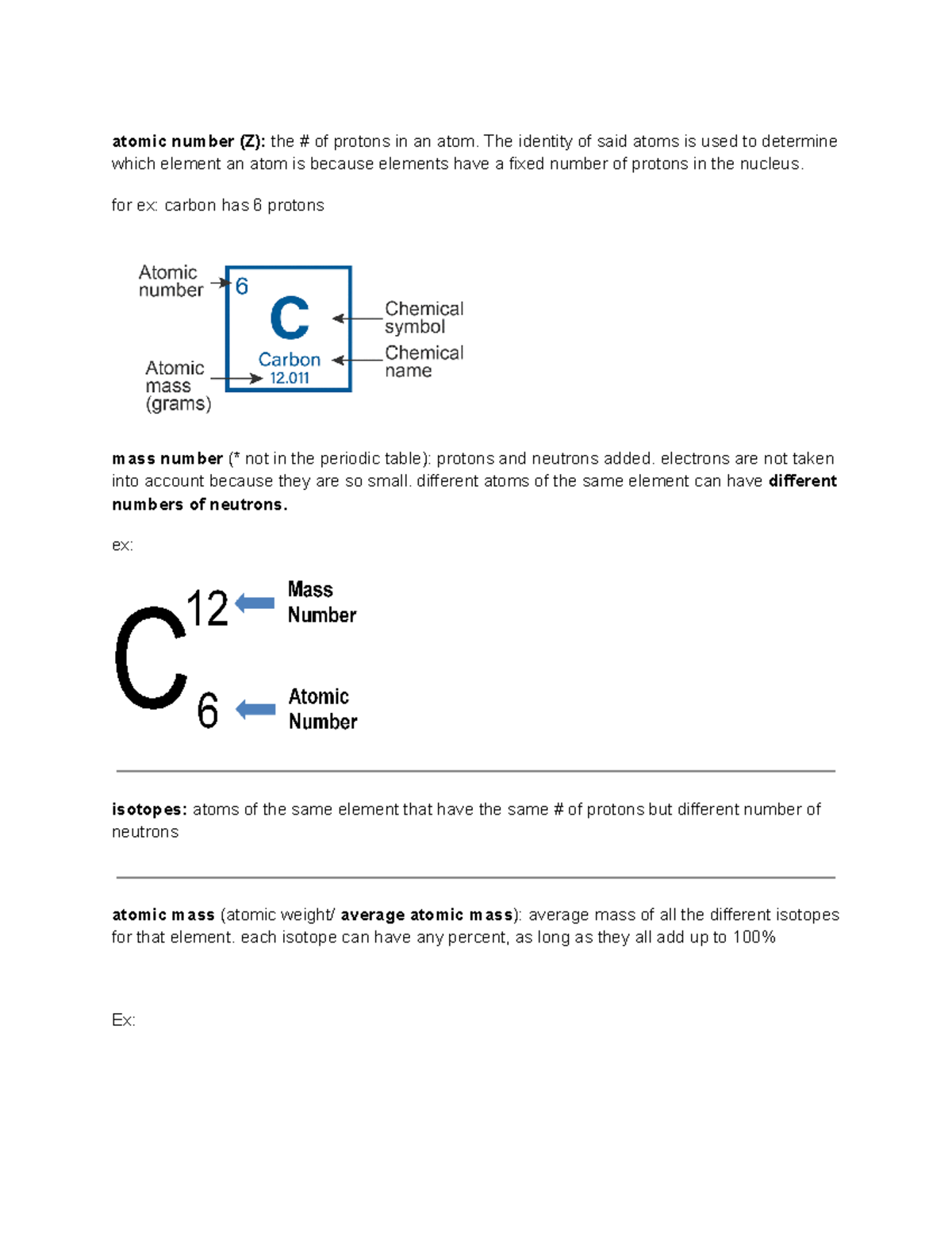 Atomic Number Mass Number And Atomic Mass Atomic Number Z The