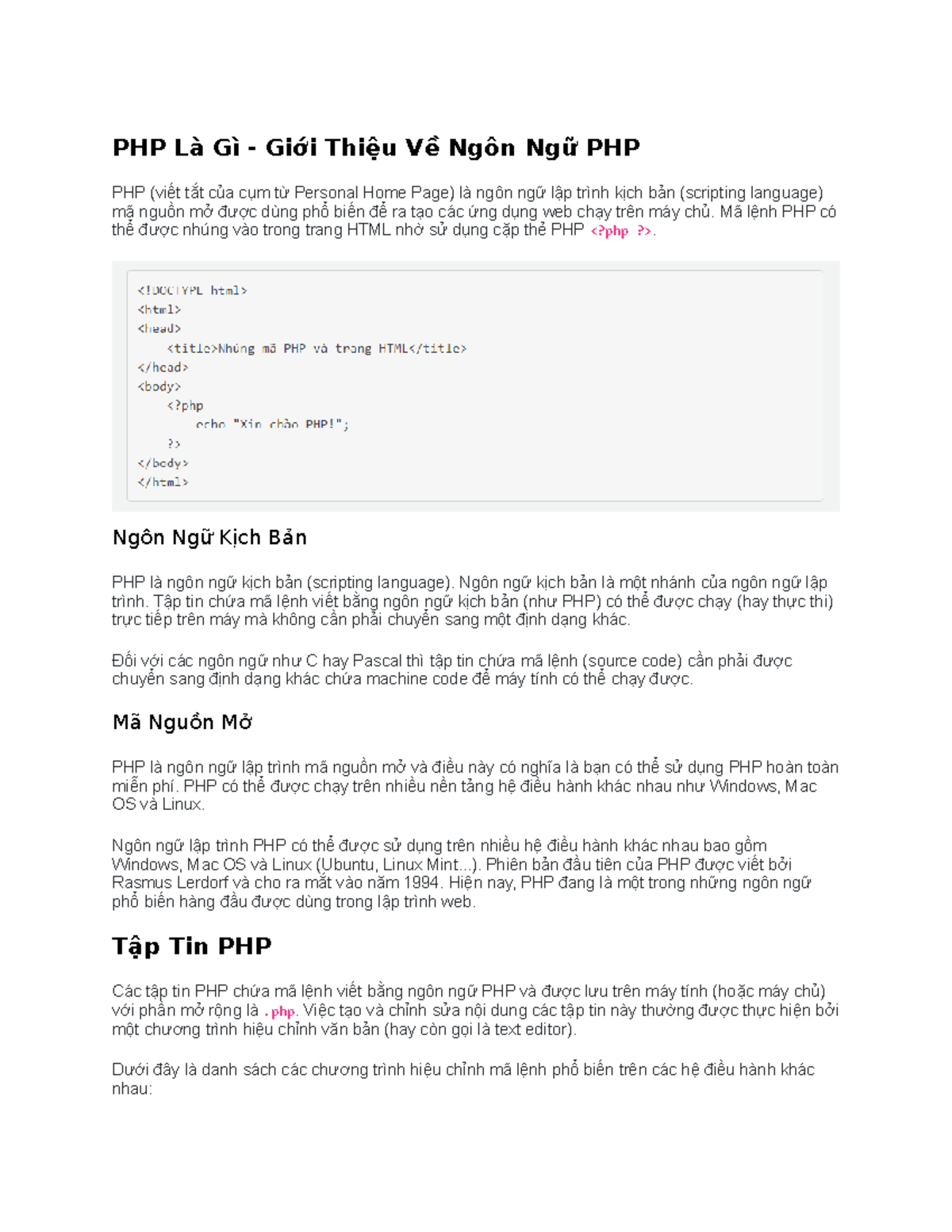 PHP Là Gì - Giới thiệu ngôn ngữ PHP - PHP Là Gì - Giới Thiệu Về Ngôn ...