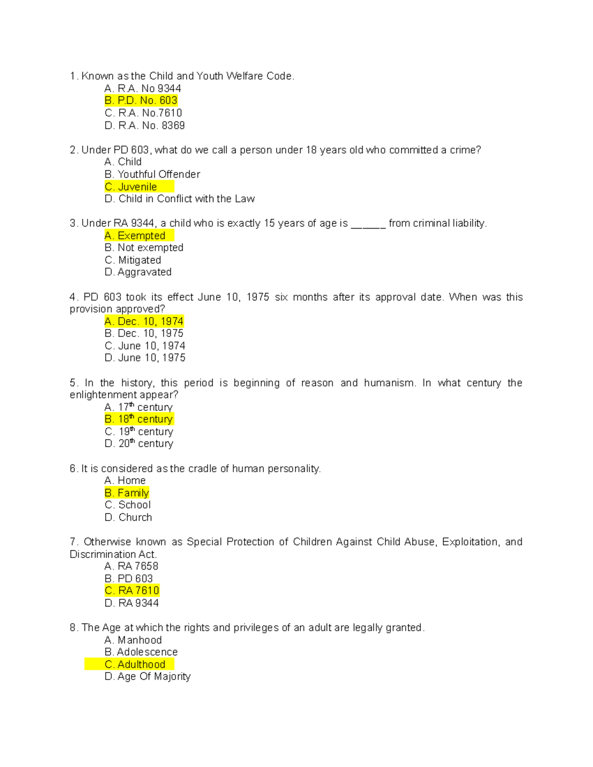 (semi finals)pointers juvenile - Known as the Child and Youth Welfare ...