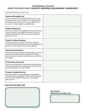 Abdominal Pain and nausea ATI Template - STUDENT NAME CESAR PALOMINO ...