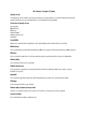 NF1 Module 8 - Learning Objectives - NF1 Module 8 (Diagnostic Tests ...