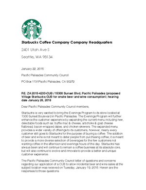 Article 6 - Starbucks graphs and data - 1 Survey of Starbucks Stores ...
