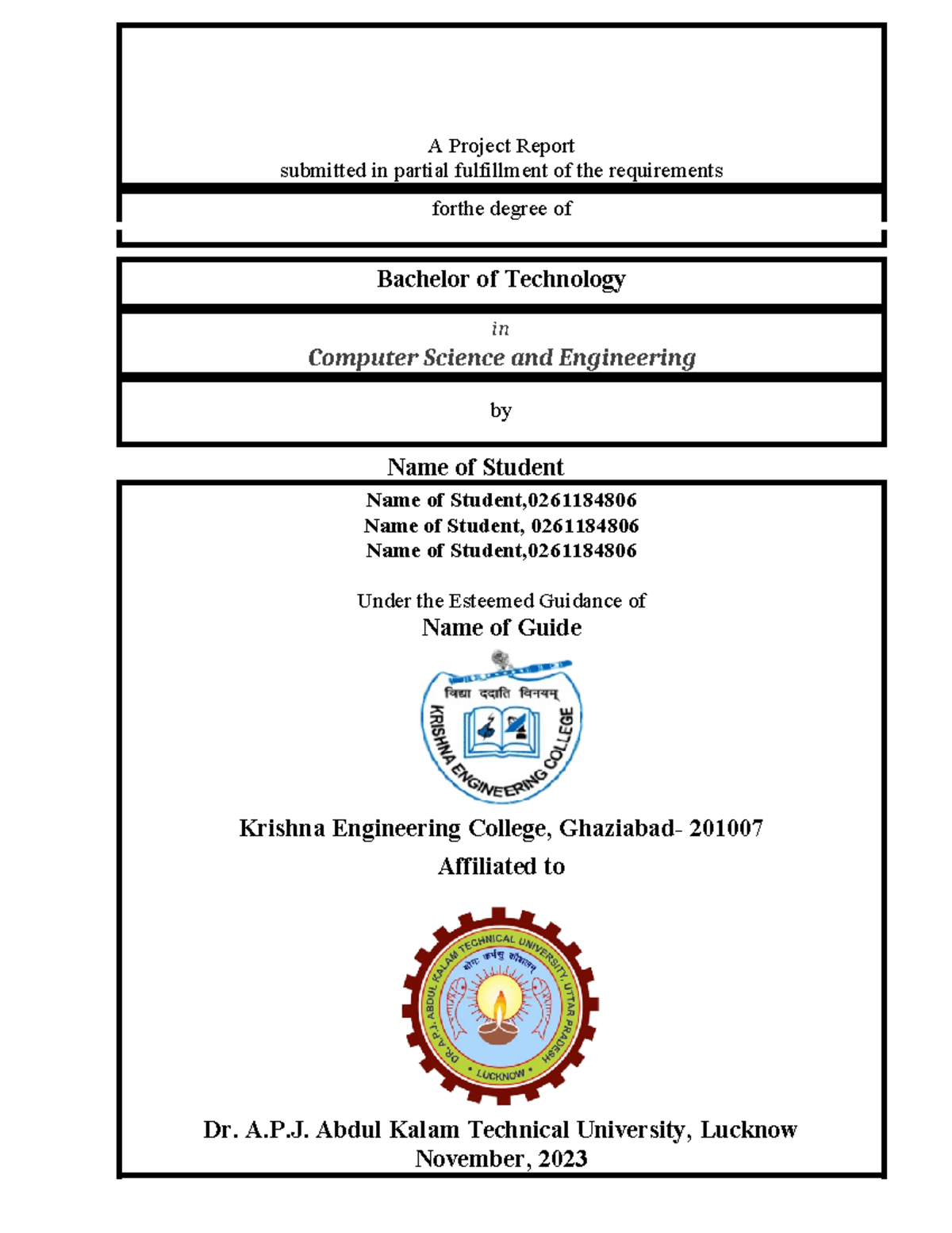 Report-format-and-Guidelines 2 - A Project Report submitted in partial ...