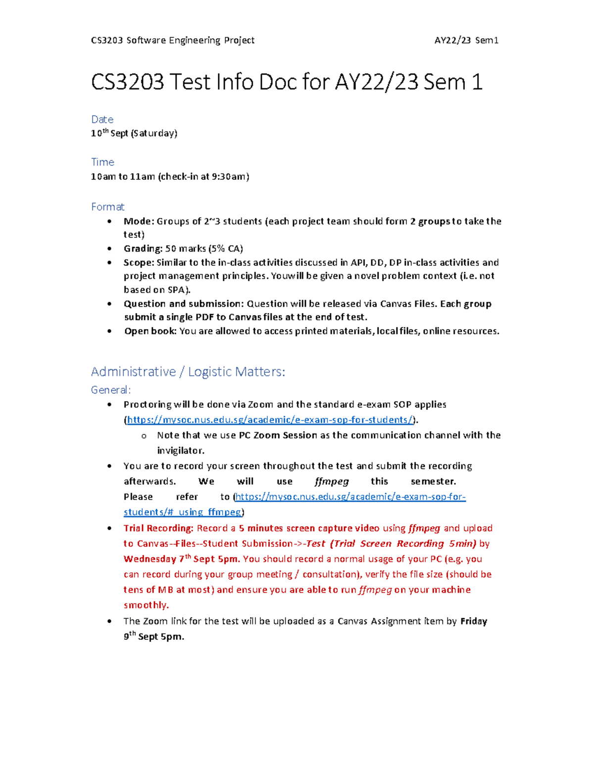 TEST-info - Testing info of software engineering. - CS3203 Software ...