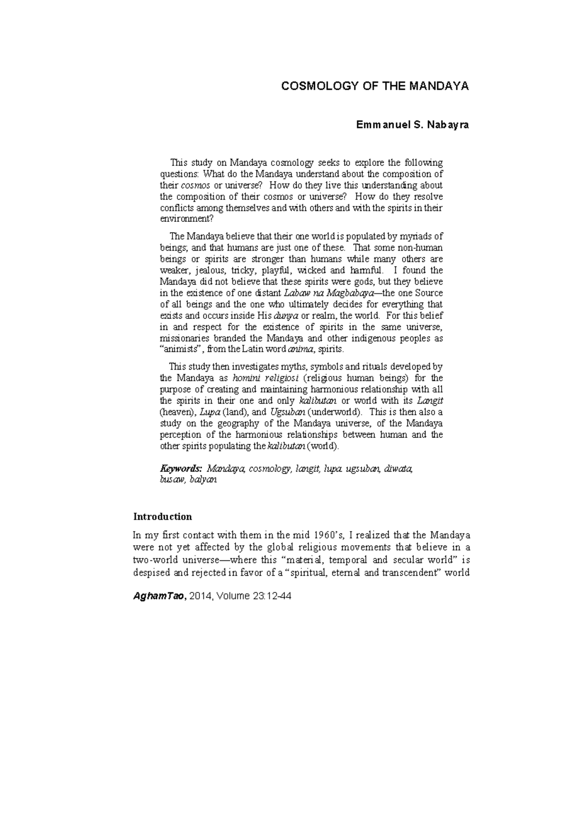 2-Nabayra - Kamayo folk narratives also reflect the Kamayo's way of ...
