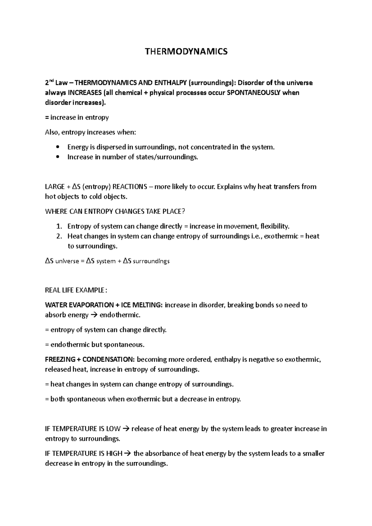 Thermodynamics - 2nd Law - THERMODYNAMICS 2 nd Law – THERMODYNAMICS AND ...