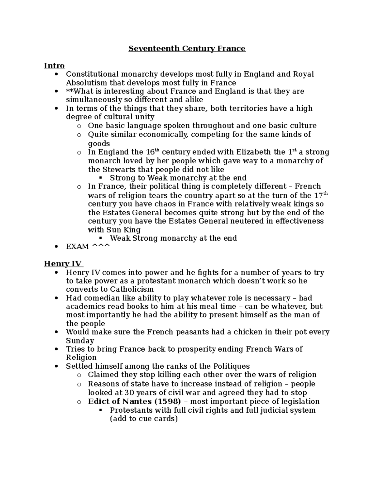 Seventeenth Century France - Seventeenth Century France Intro ...