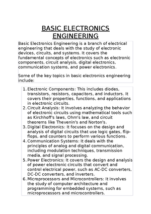 Basic Electronics Engineering - 7. Electromagnetic fields ...