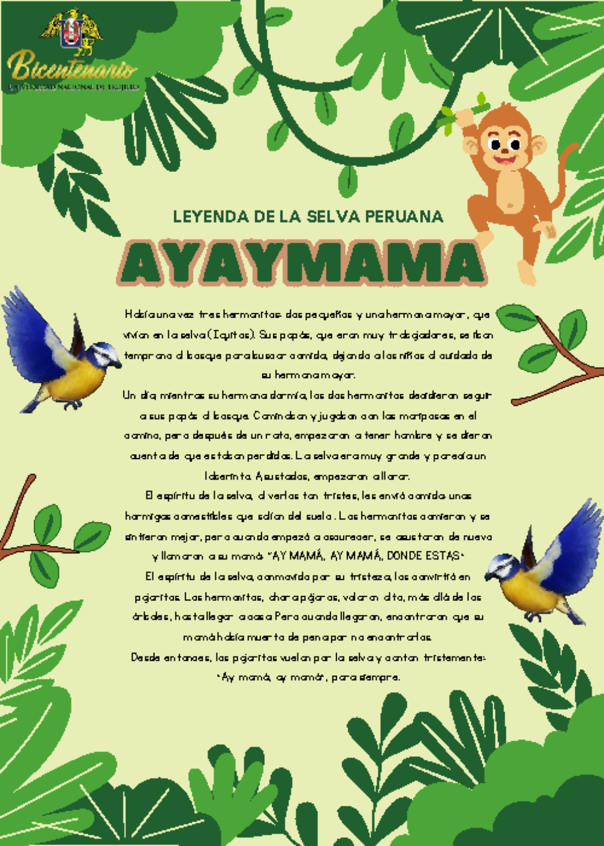 Leyenda Ayaymama- Identidad Cualtural - AYAYMAMAAYAYMAMA Había una vez ...