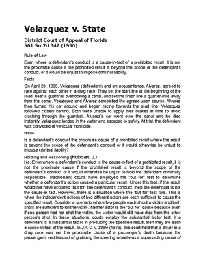 Crim - Actus Reus - These are various crim cases. - Martin v. State ...