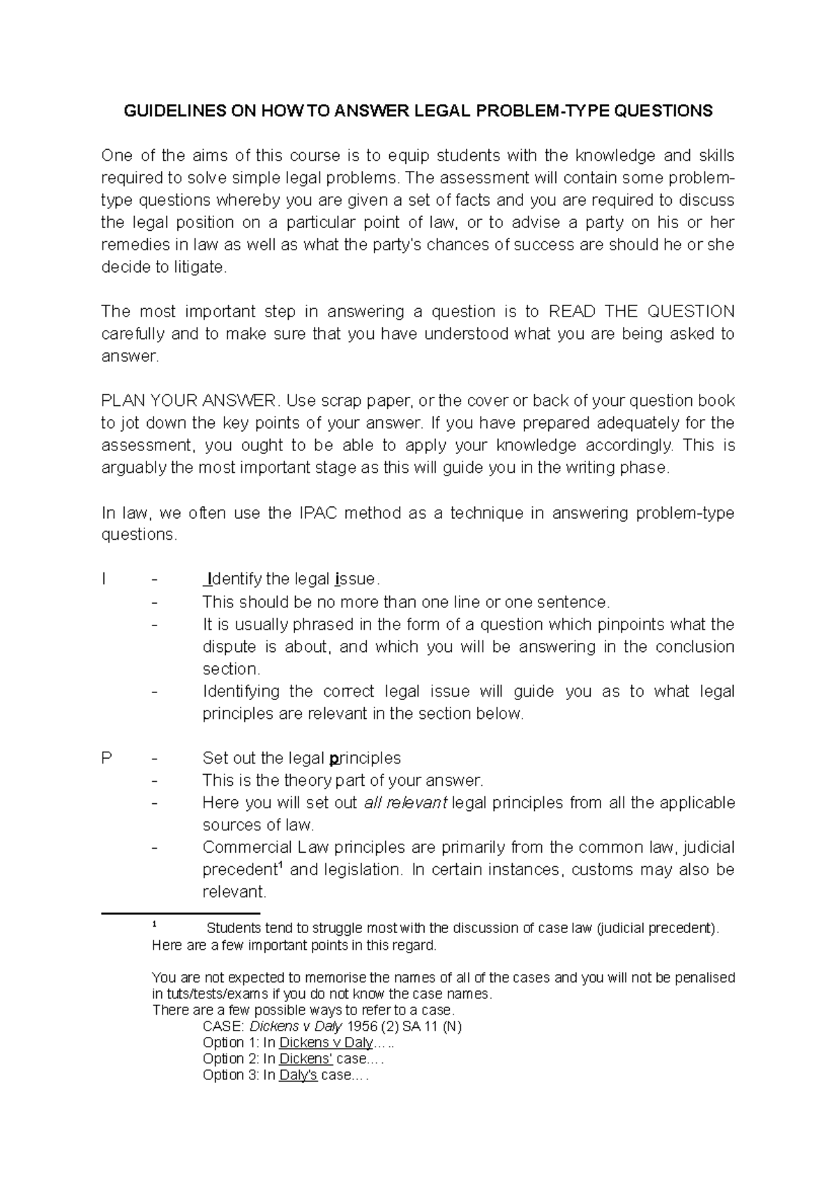 HOW TO Answer Problem-TYPE Questions-1 - GUIDELINES ON HOW TO ANSWER ...