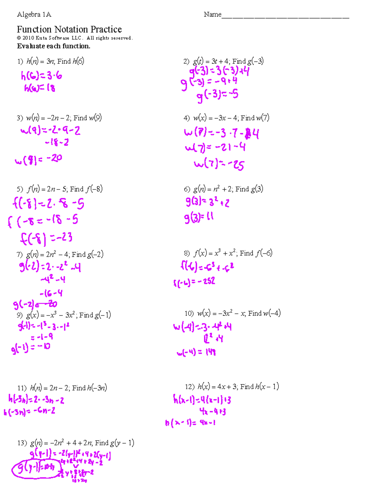 Kami Export - Brianna Lindsay - Function Notation Practice Student Copy ...