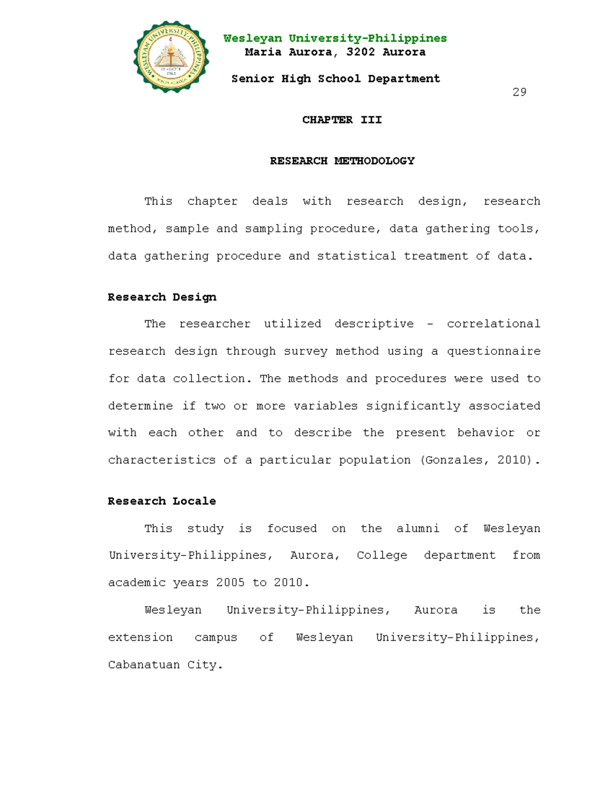 Chapter-3-New - Research guide - Senior High School Department 29 ...