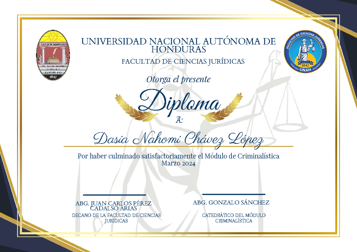 Certificado Diploma 20240413 105204 0000 - Diploma HONDURAS Otorga el ...