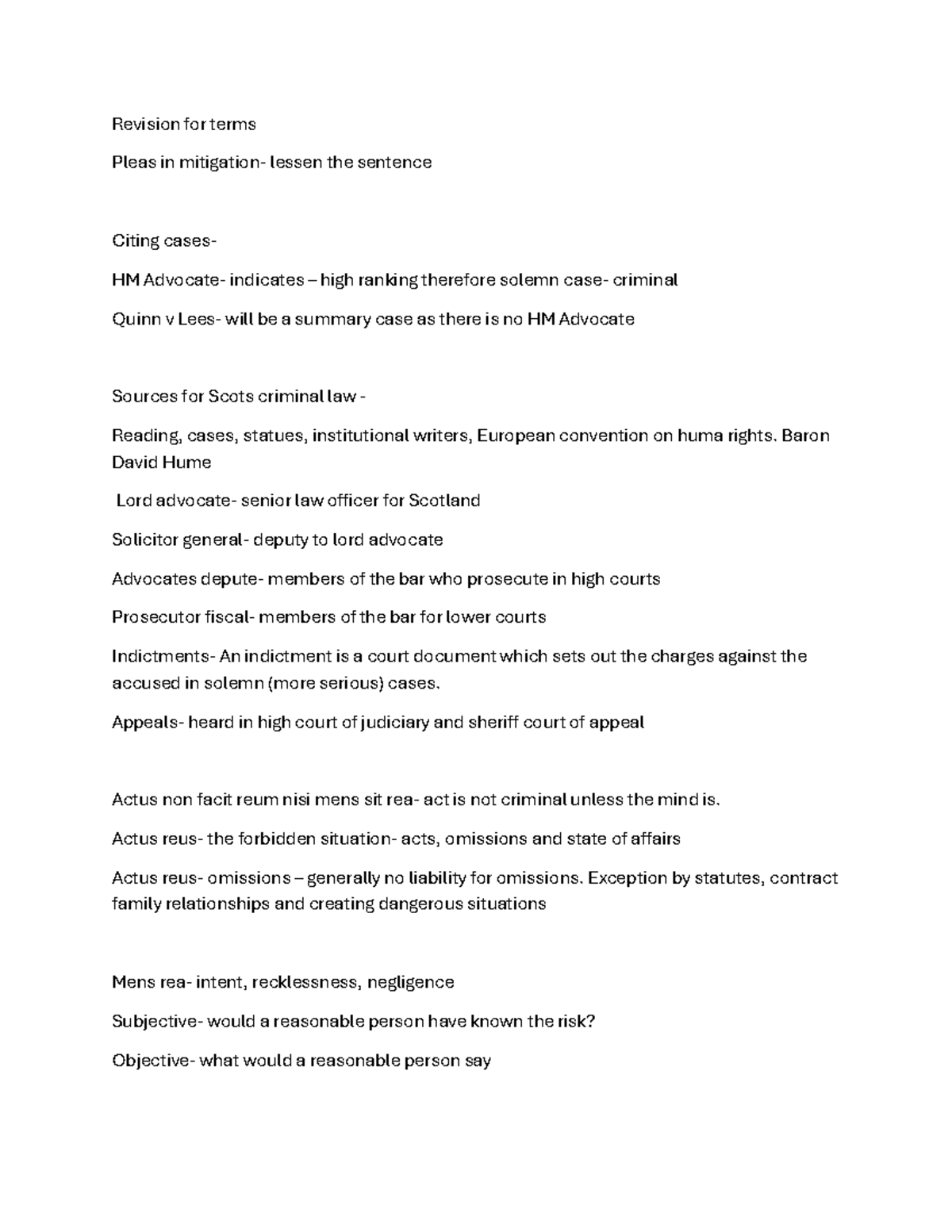 Document 14 - Revision notes- exam practice and reading notes ...