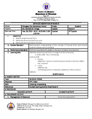 DLP-DULA-JC - LESSON PLAN - Olongapo City Sports Complex, East Tapinac ...