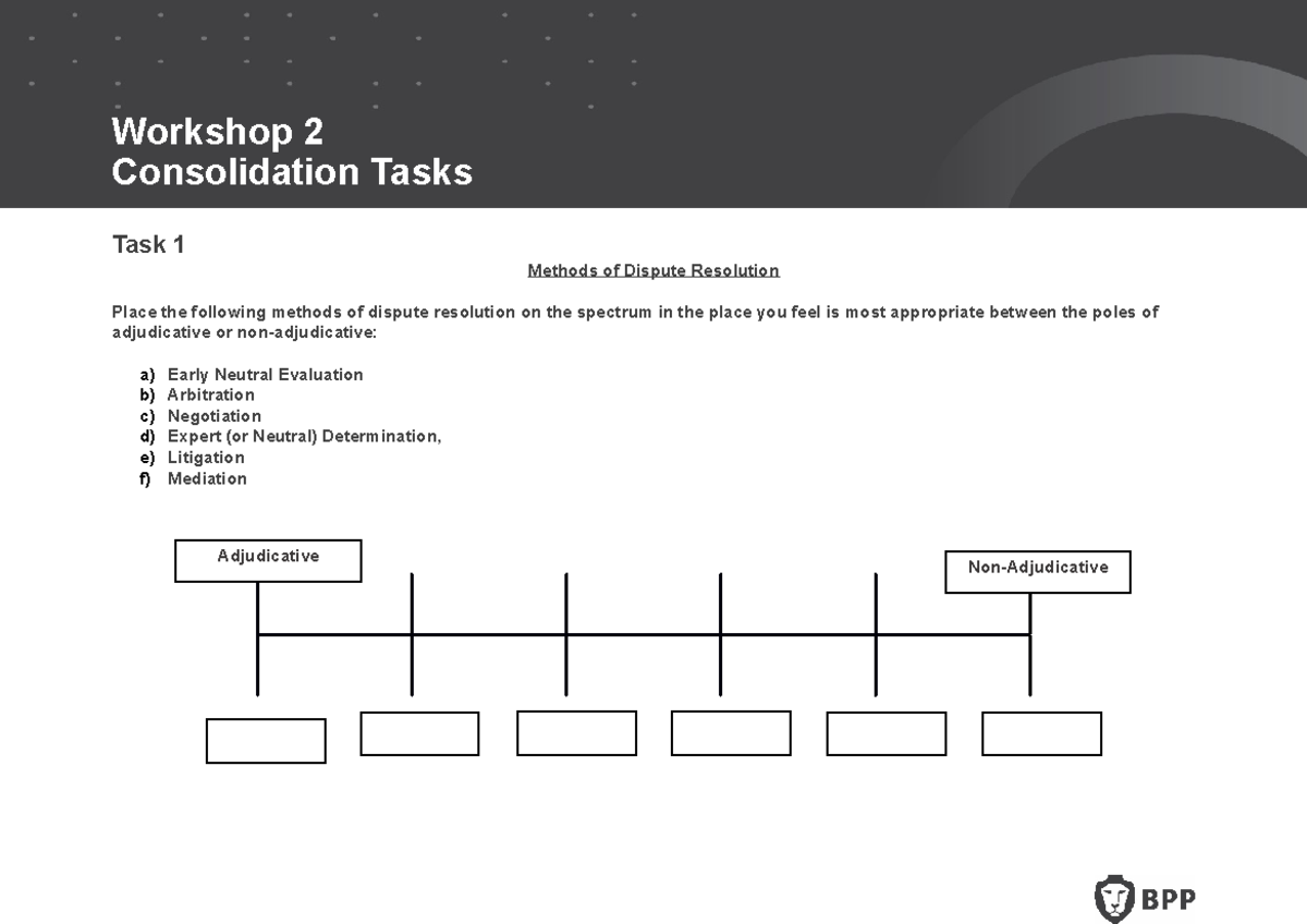 ADR and pre-action conduct - BPP - Studocu