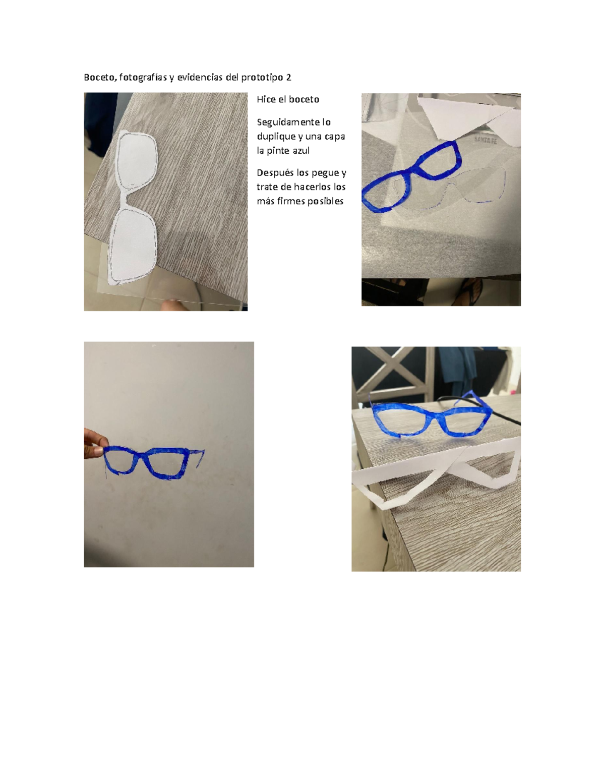 Boceto 2 - Sálvenme - Piel y anexos - Boceto, fotografías y evidencias del prototipo 2 Hice el ...