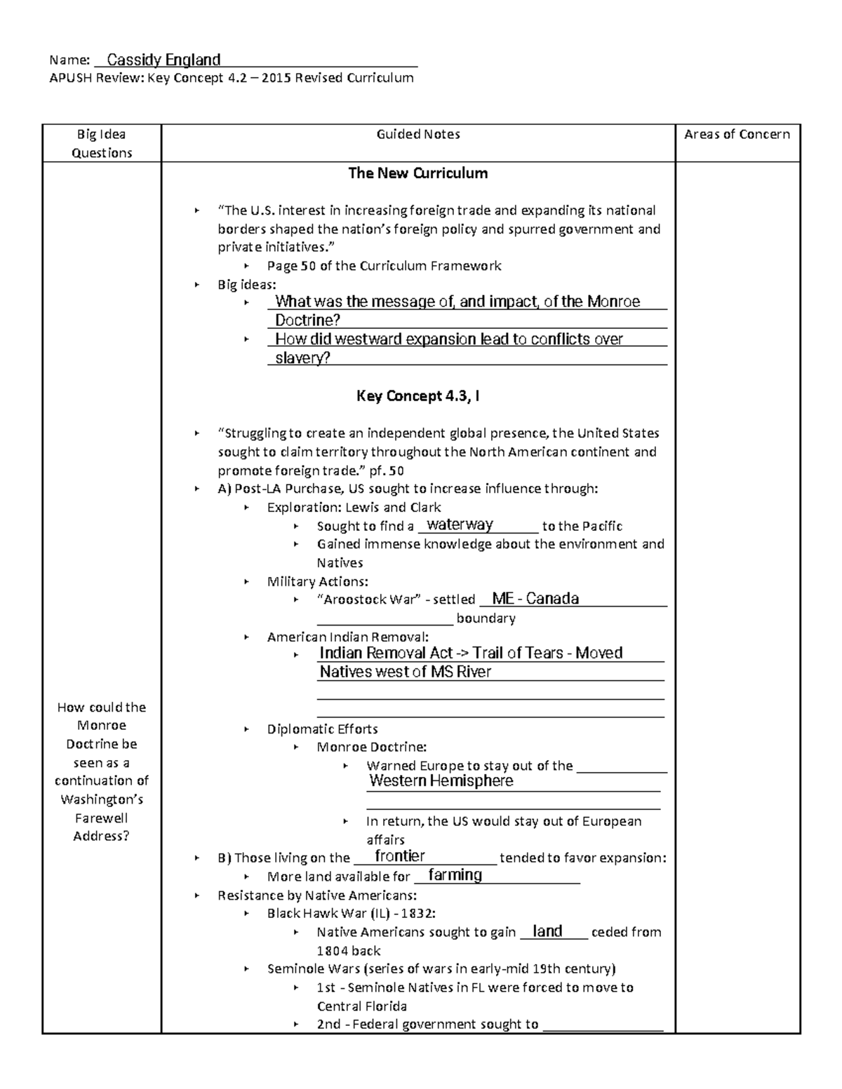 Key-Concept-4 - Summarization of the early colonial days - Name: - Studocu