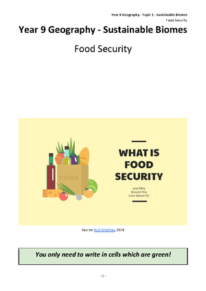 Year 9 Geography Interconnections Workbook - Globalisation is the ...