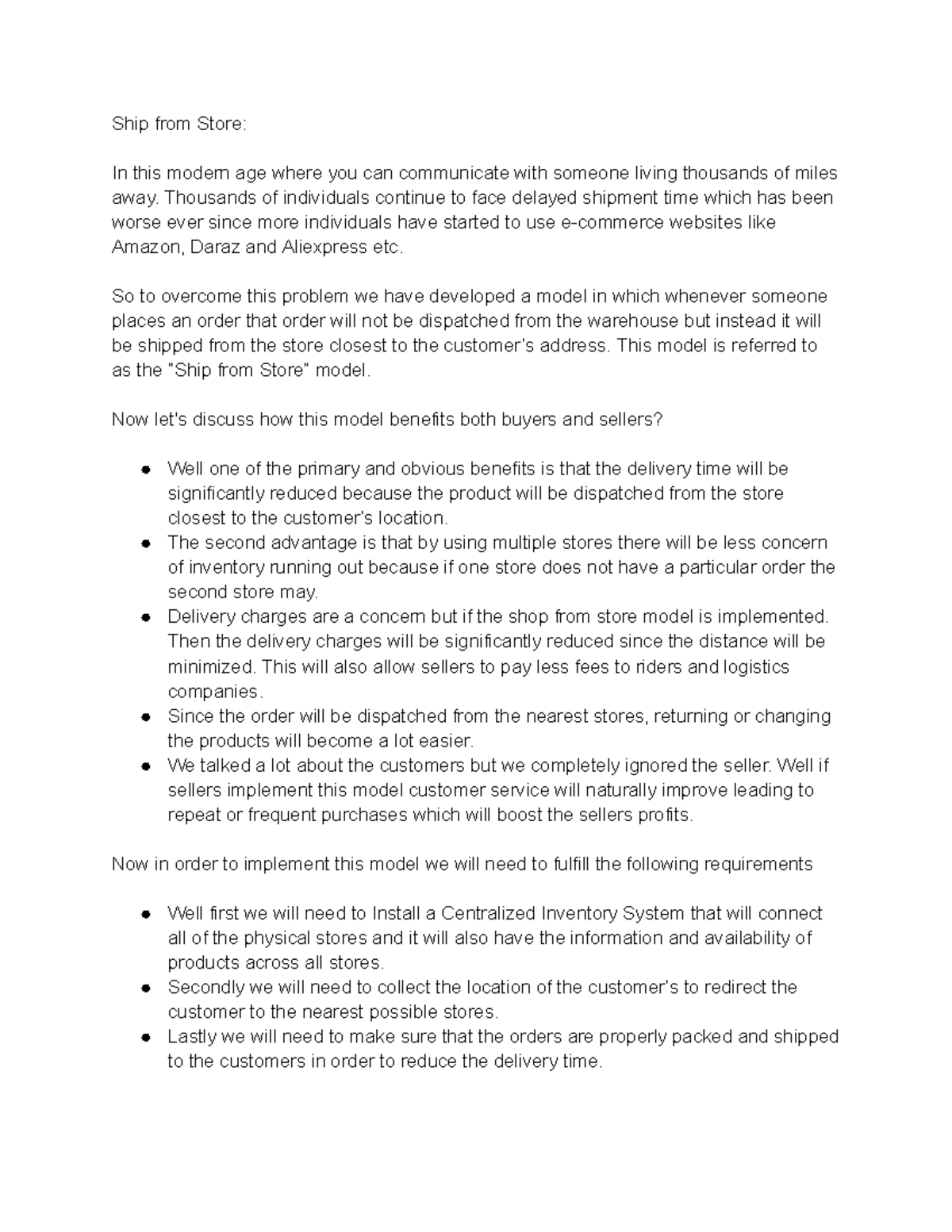 Ship from Store - xcxcxcx - Ship from Store: In this modern age where ...