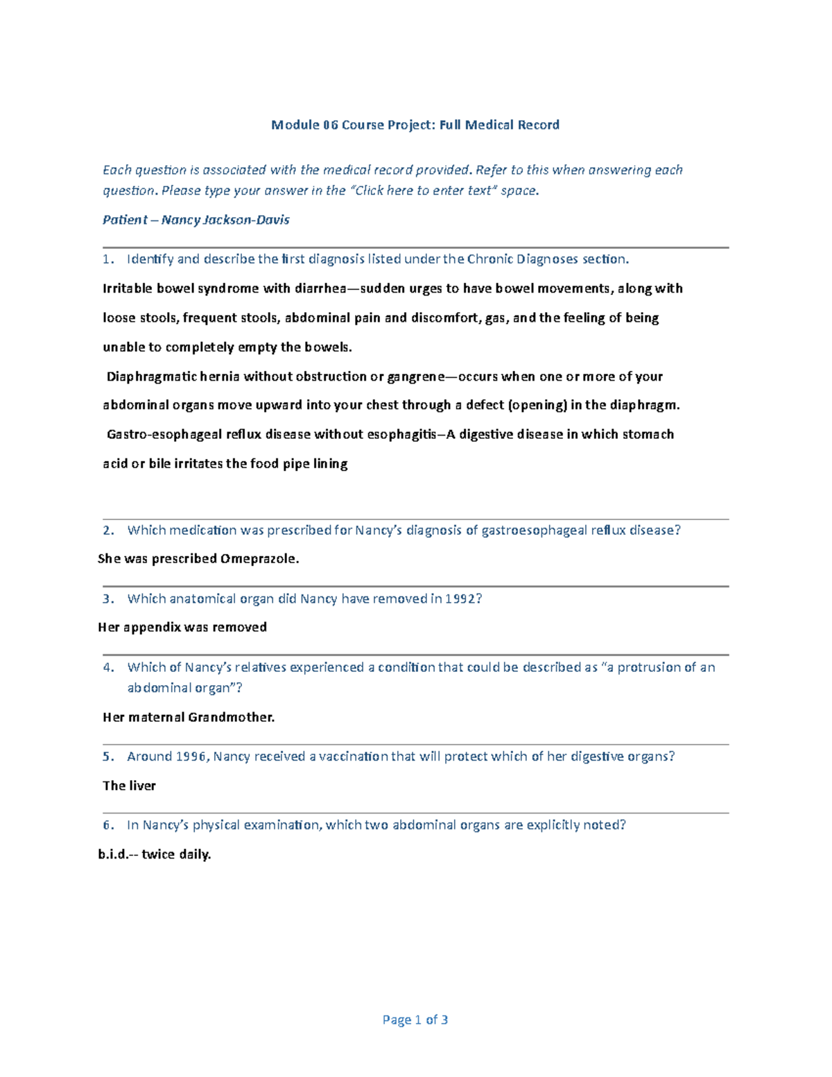 Module 06 Course Project Assignment Template - Module 06 Course Project ...