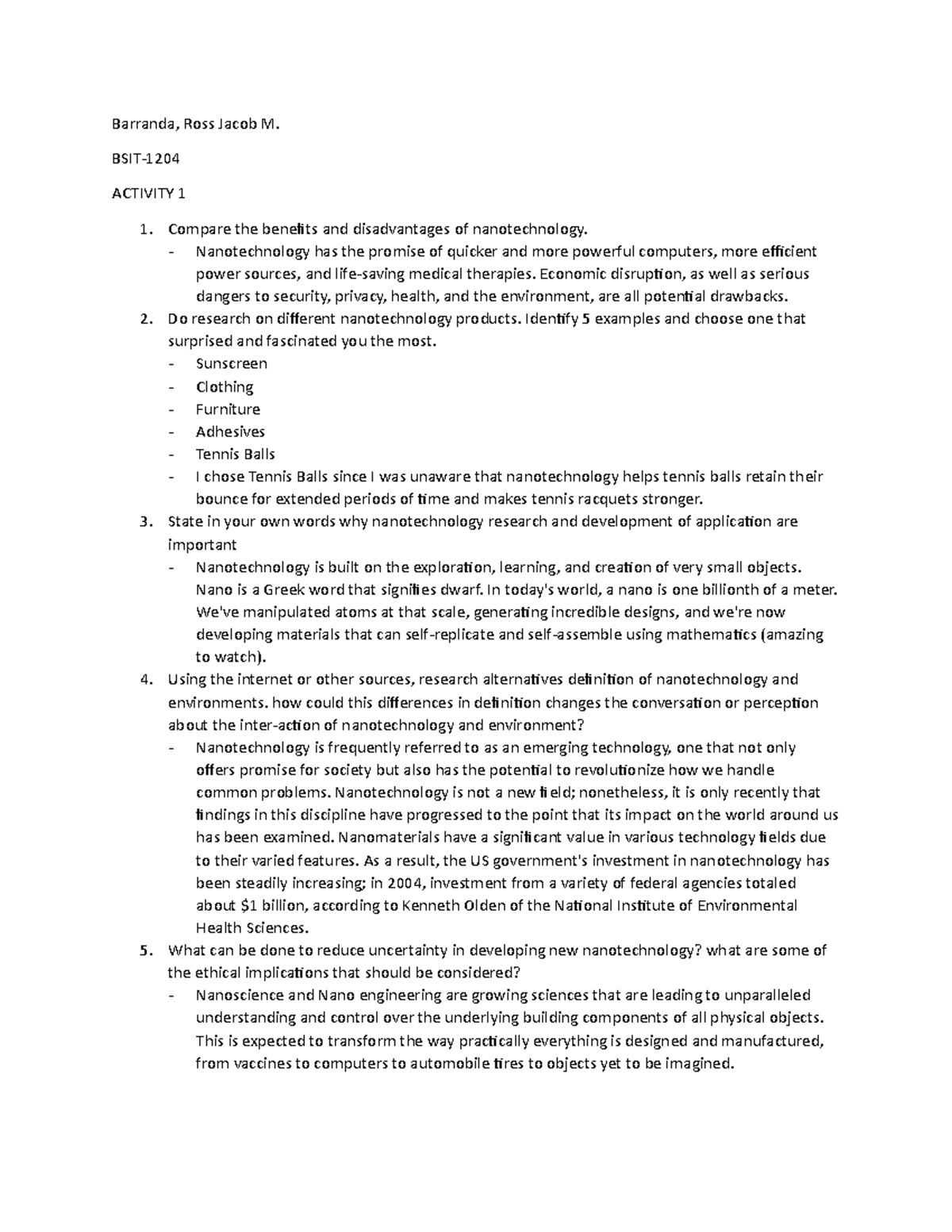 New Microsoft Word Document - Barranda, Ross Jacob M. BSIT- ACTIVITY 1 ...