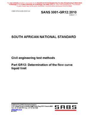SANS3001-GR30 - NOTES - ISBN 978-0-626-31234- SANS 3001-GR30: Edition 1 ...