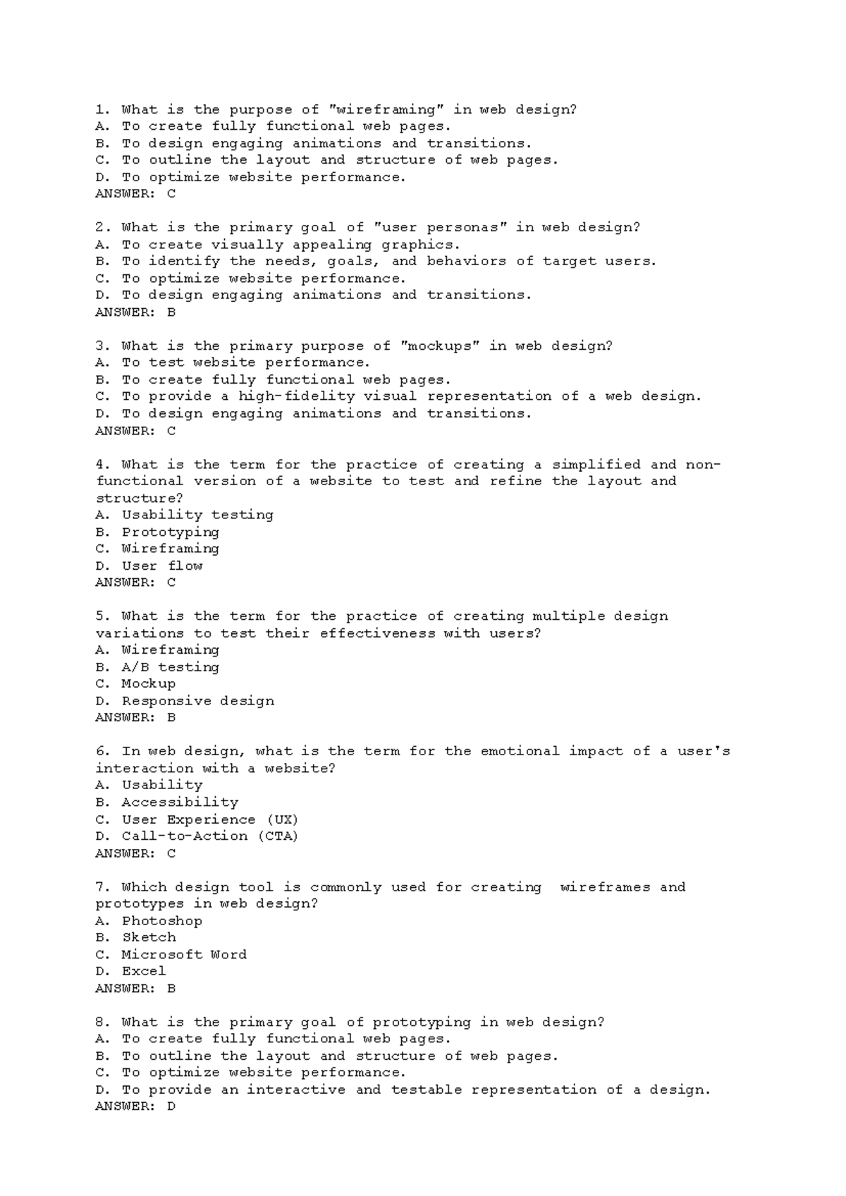 UIUX BCS456C Question Bank for Module 3 4 5 - What is the purpose of ...